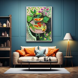 Henri Matisse Goldfish Canvas Painting Vintage 1912 Art Reproduction ...