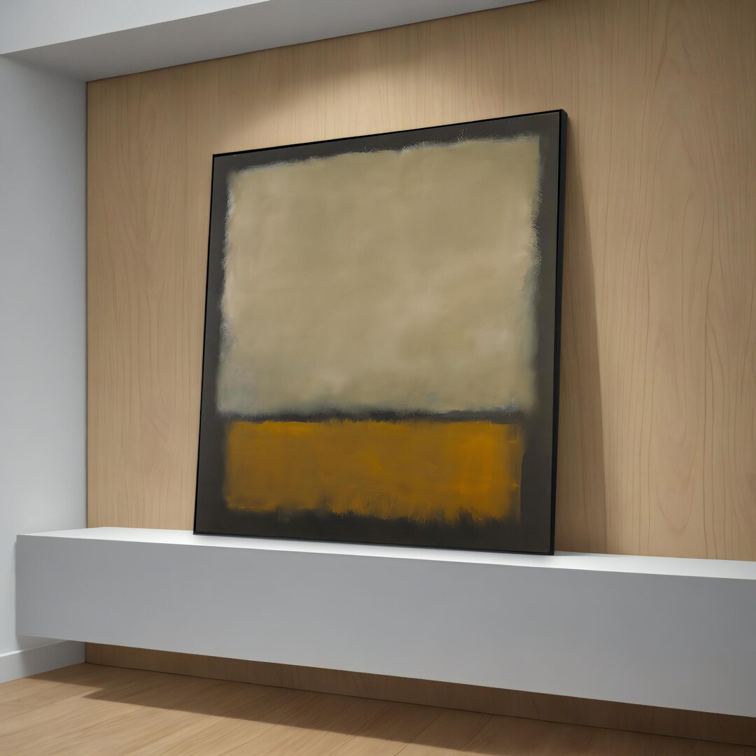 Mark Rothko ‘untitled (beige and Mustard), 1952’ Abstract Canvas ...