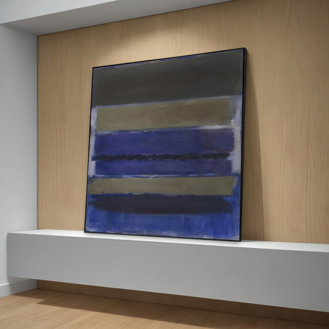 Mark Rothko ‘untitled (blue and Gray), 1968’ Abstract Canvas Painting ...