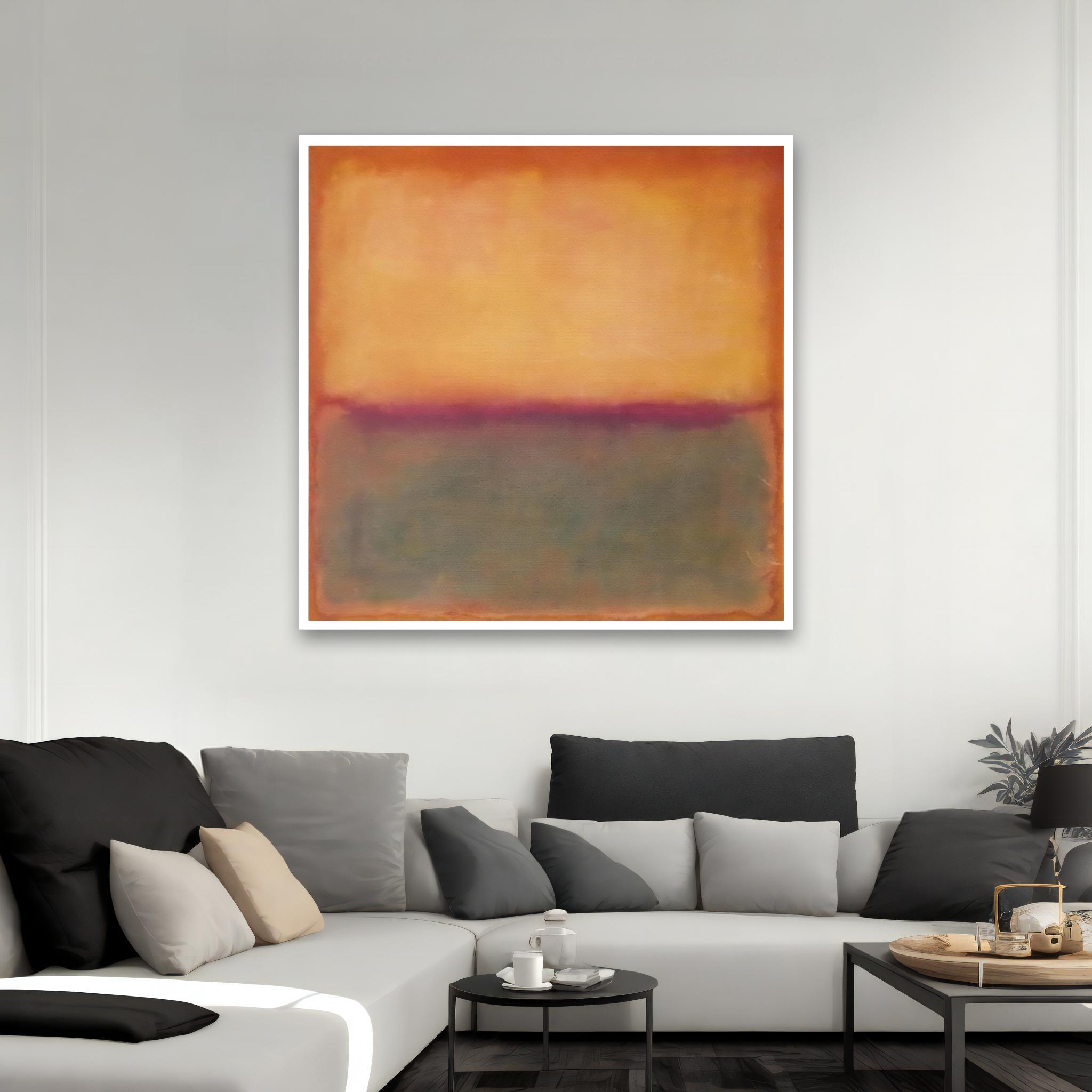 Mark Rothko ‘untitled (orange and Sage), 1960’ Abstract Canvas Painting ...