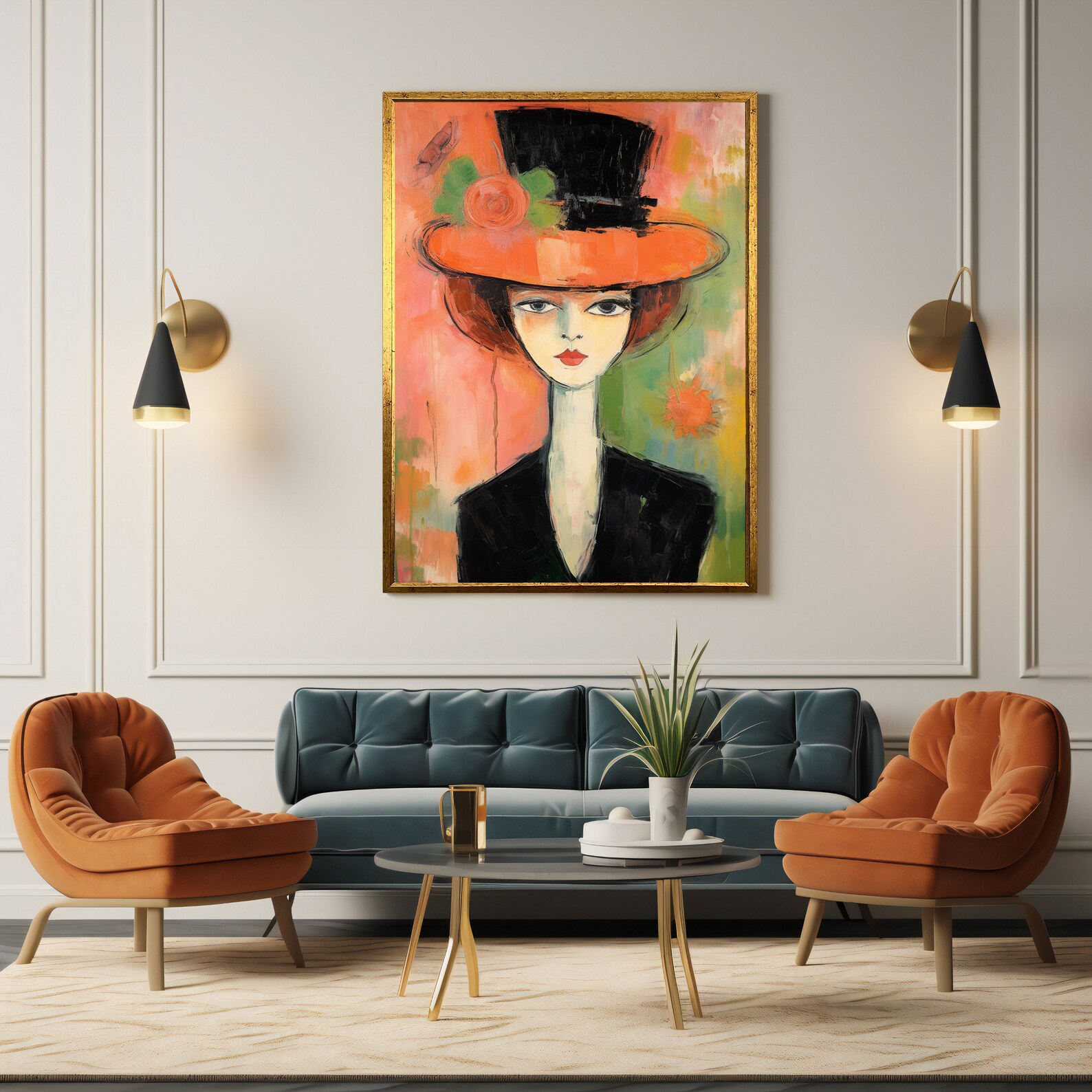 Natural Colors Art Print, Innocent Woman, White Skin Decor, Canvas Wall ...