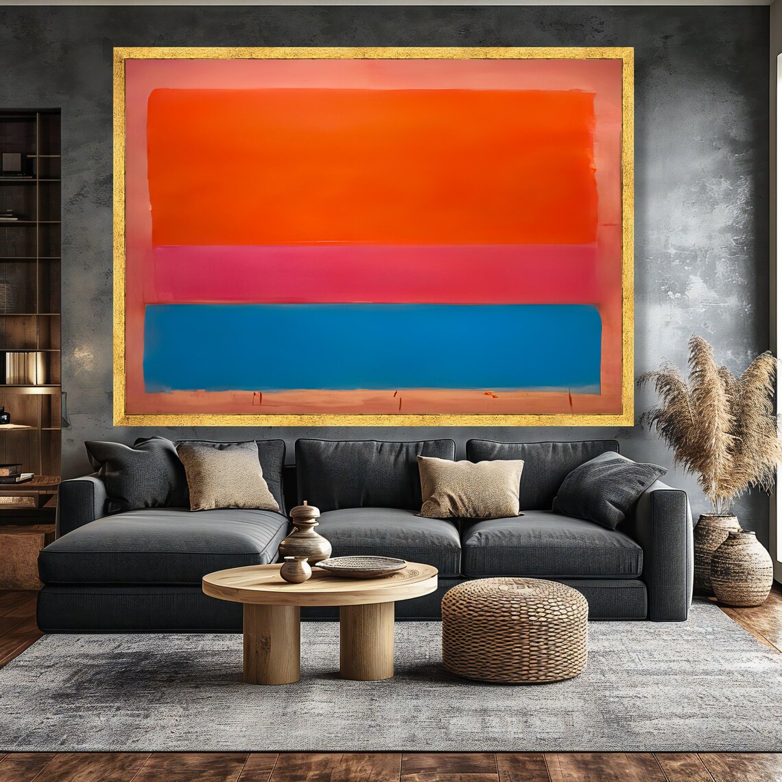 Mark Rothko Abstract Canvas Painting, Colorfield Art Print, Modern Wall ...
