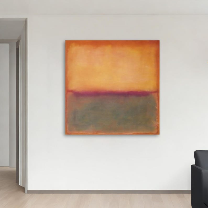 Mark Rothko ‘untitled (orange and Sage), 1960’ Abstract Canvas Painting ...
