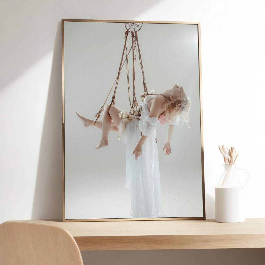 Shibari Art Erotic Canvas Print, BDSM Wall Decor, Sexy Bedroom Canvas ...