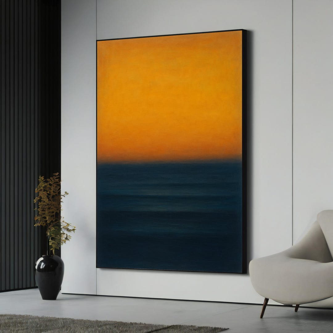 Mark Rothko Sunset Tones Canvas Painting,famous Paintings, Yellow and ...