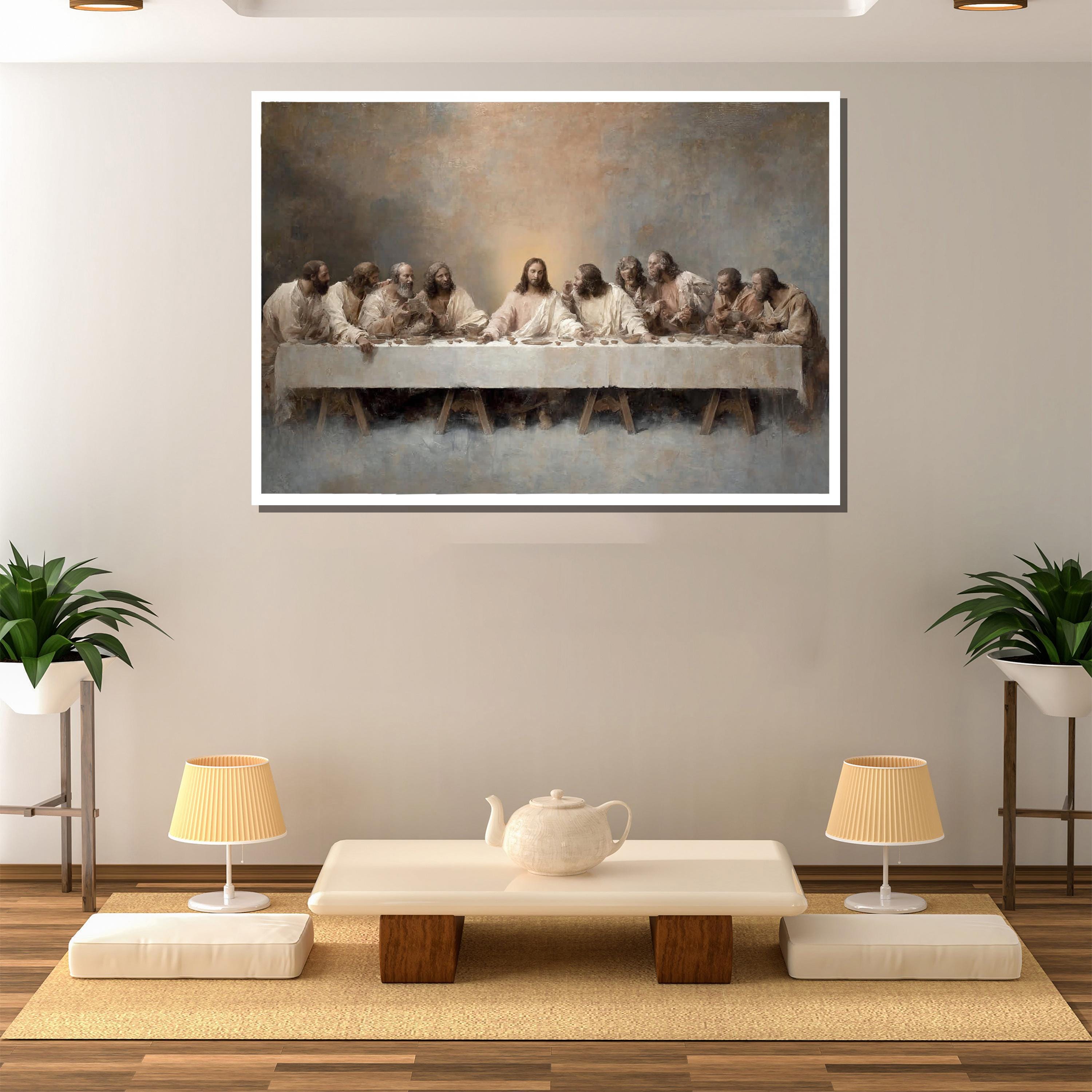 The Last Supper Canvas Painting for Dining Room – Ready to Hang ...