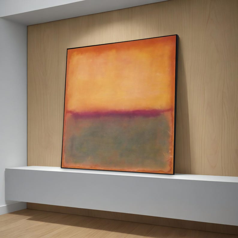 Mark Rothko ‘untitled (orange and Sage), 1960’ Abstract Canvas Painting ...