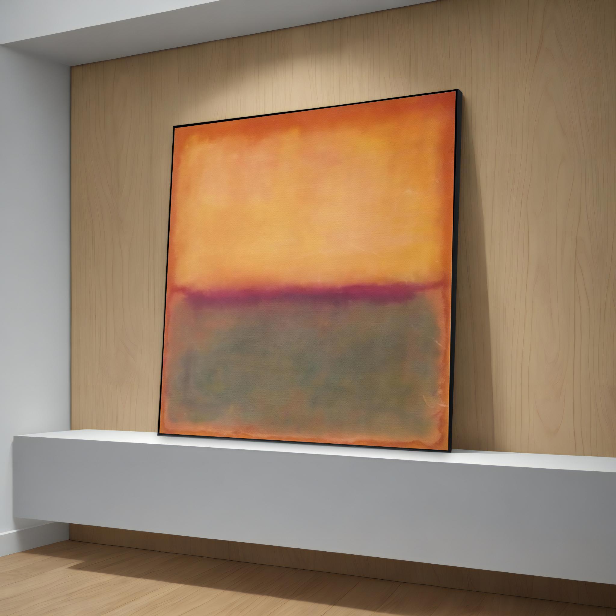 Mark Rothko ‘untitled (orange and Sage), 1960’ Abstract Canvas Painting ...