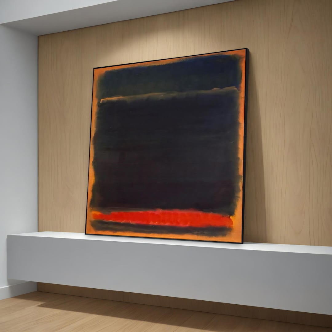 Mark Rothko ‘no. 10, 1958’ Dark and Vibrant Abstract Canvas Painting ...