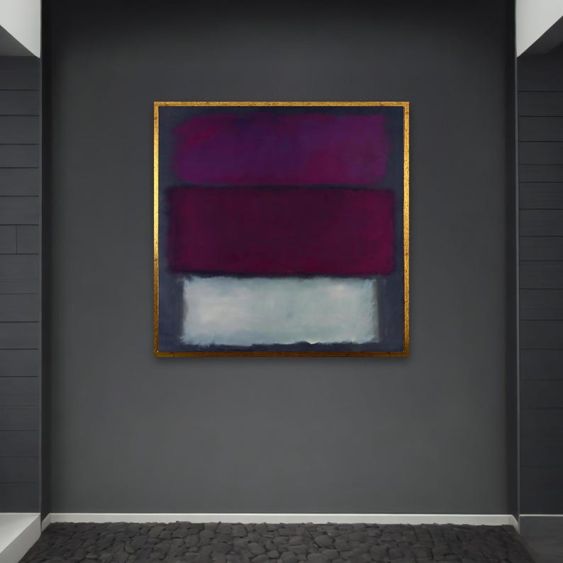Mark Rothko ‘no. 61 (rust and Blue), 1953’ Abstract Canvas Painting ...