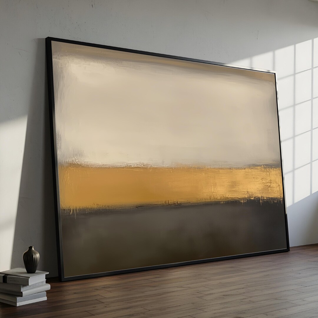 Mark Rothko Abstract Canvas, Modern Color Block Wall Art, Minimalist ...