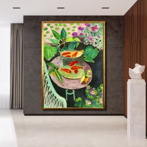 Henri Matisse Goldfish Canvas Painting Vintage 1912 Art Reproduction ...