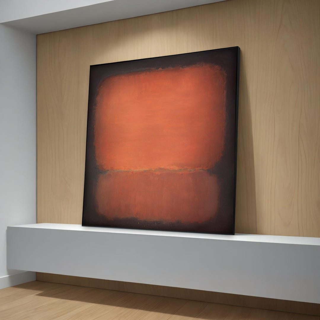 Mark Rothko ‘untitled (brown and Orange), 1964’ Abstract Canvas ...