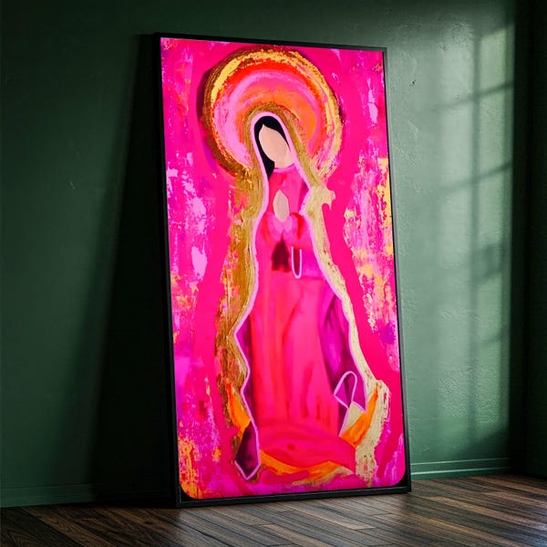 Abstract Virgin Mary - Etsy