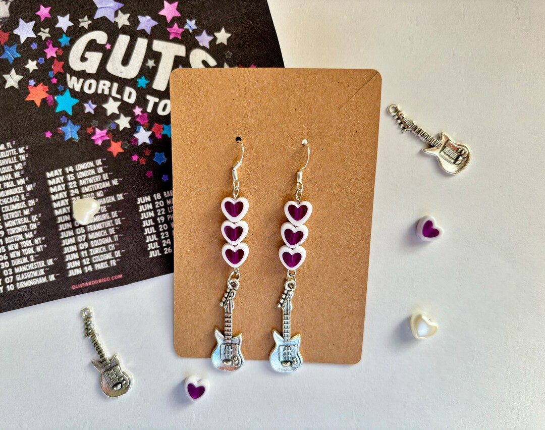 Olivia GUTS Earrings, Glass, Sour, GUTS Theme, Good 4 U, Guts Jewelry ...