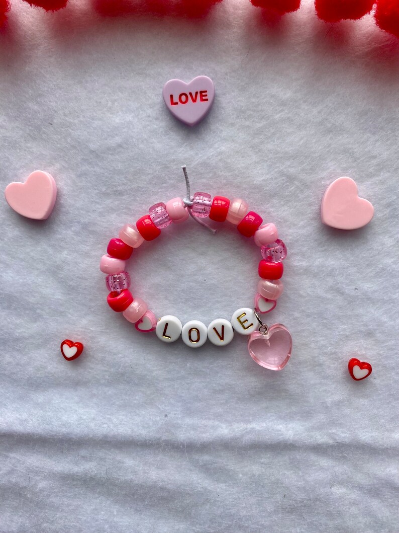 VALENTINES DAY Bracelet, Kids Party Favor, Valentines Gift, Valentine ...