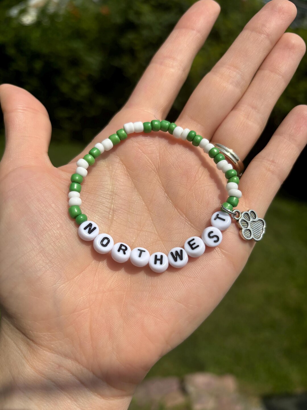 Northwest Missouri State University Bracelet, Bearcat, Hypoallergenic ...