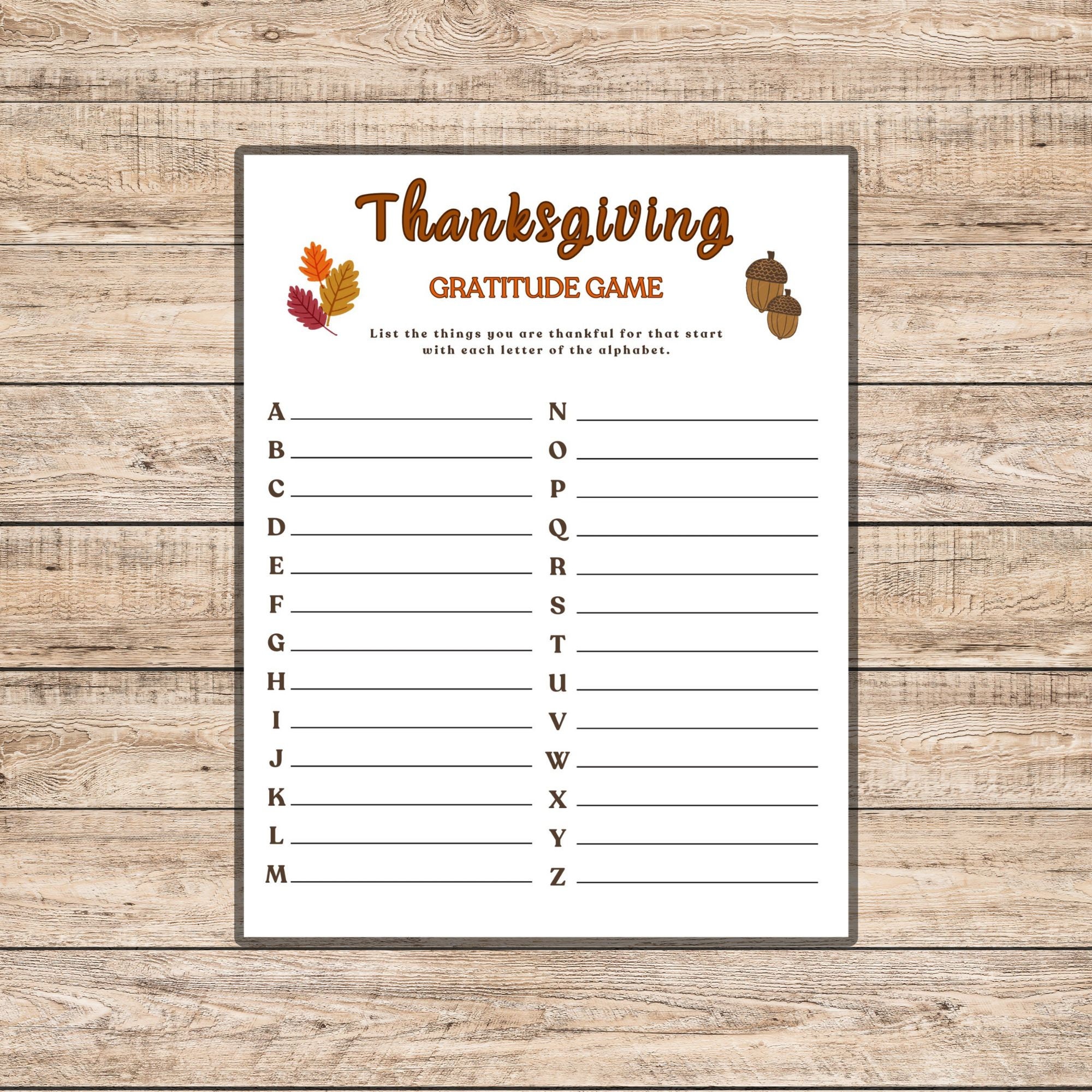 Printable Thanksgiving Games, Instant Download Thanksgiving Games ...