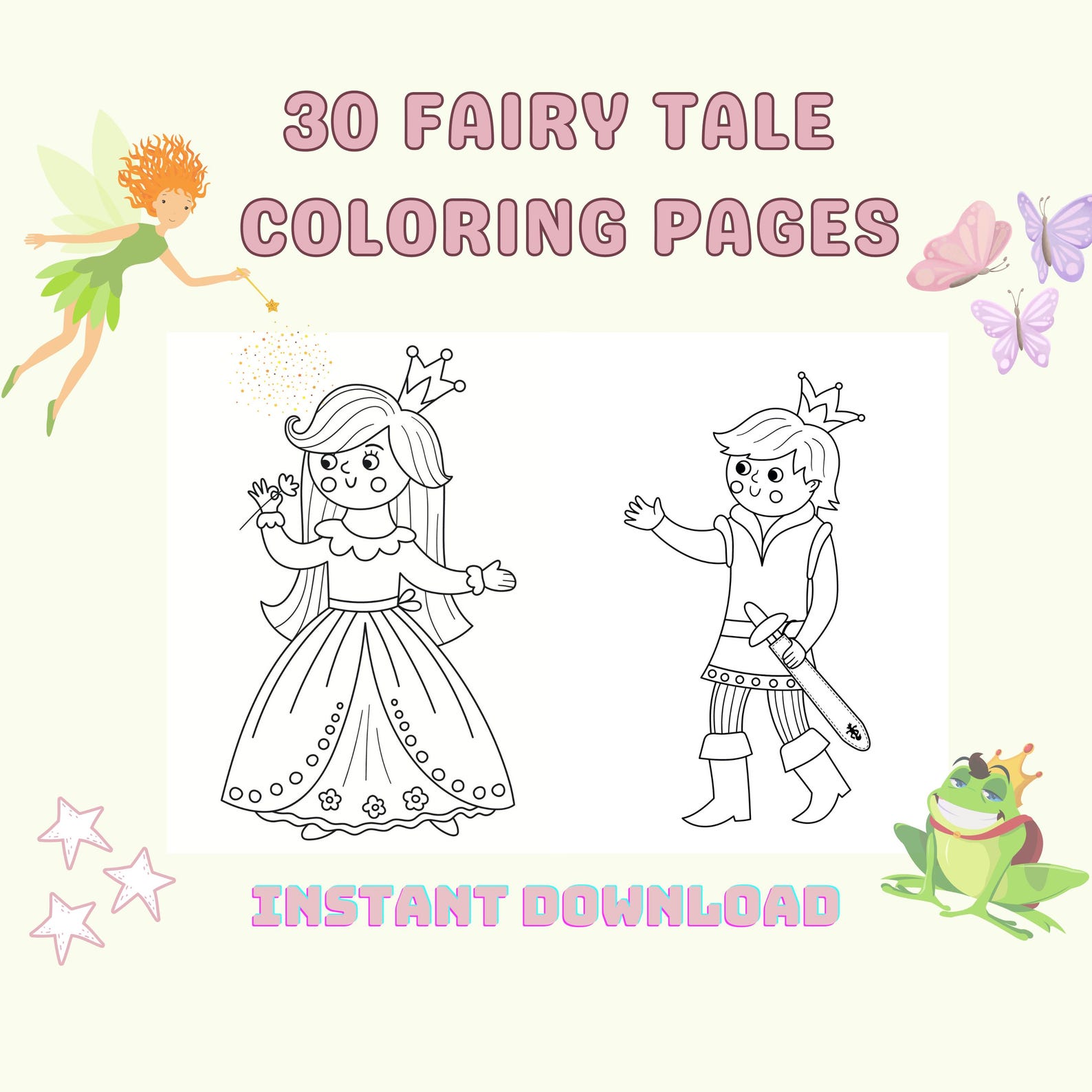 30 Fairy Tale Land Coloring Pages for Kids | Coloring Pages Printable ...