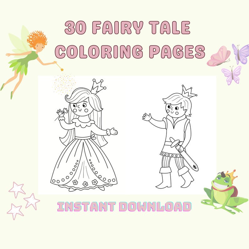 30 Fairy Tale Land Coloring Pages for Kids | Coloring Pages Printable ...