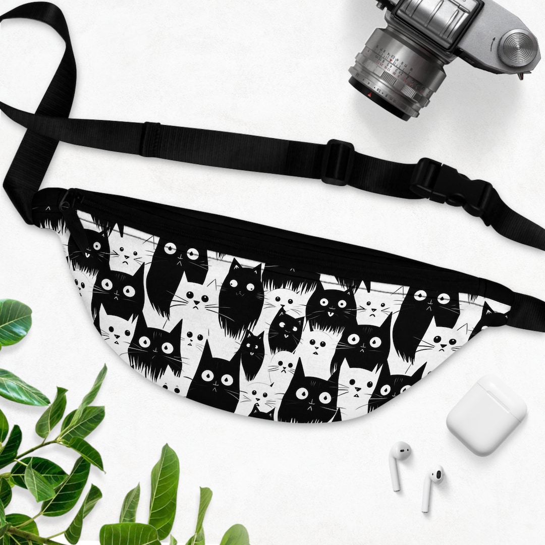 Fanny Pack, Funny Cat Fanny Pack, Card Pouch, Belt Pack, Hiking Waist ...