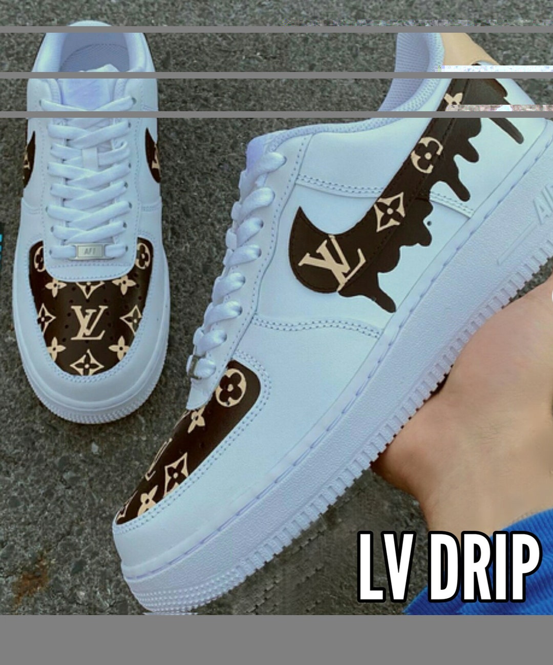 Custom Louie Drip Af1s - Etsy