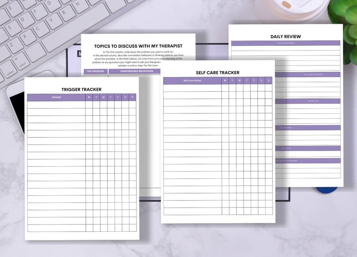 Addiction Recovery Worksheets, Sobriety Worksheets, Sobriety Planner ...