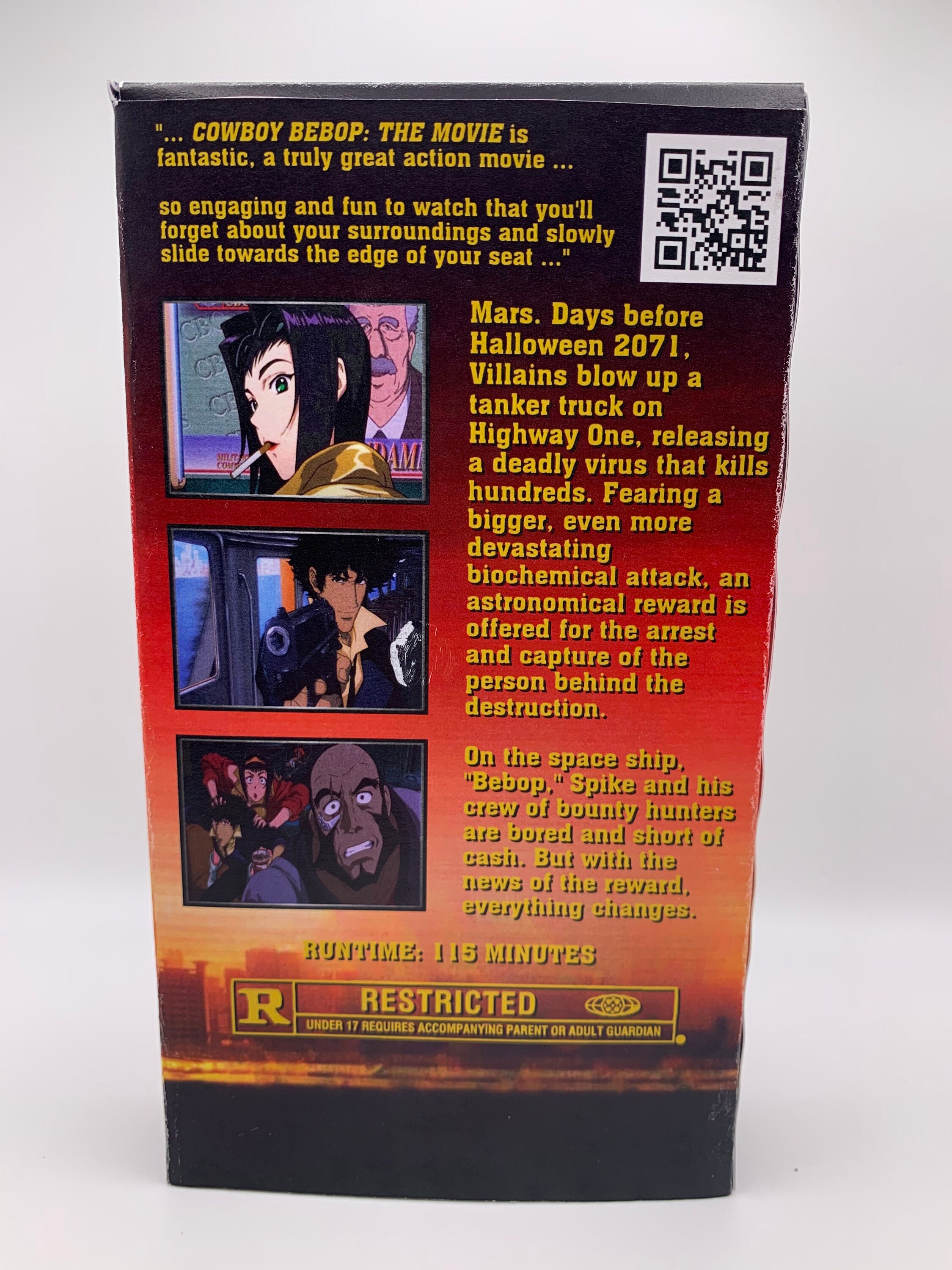 Cowboy Bebop: the Movie 2001 Subbed Custom VHS Sleeve - Etsy