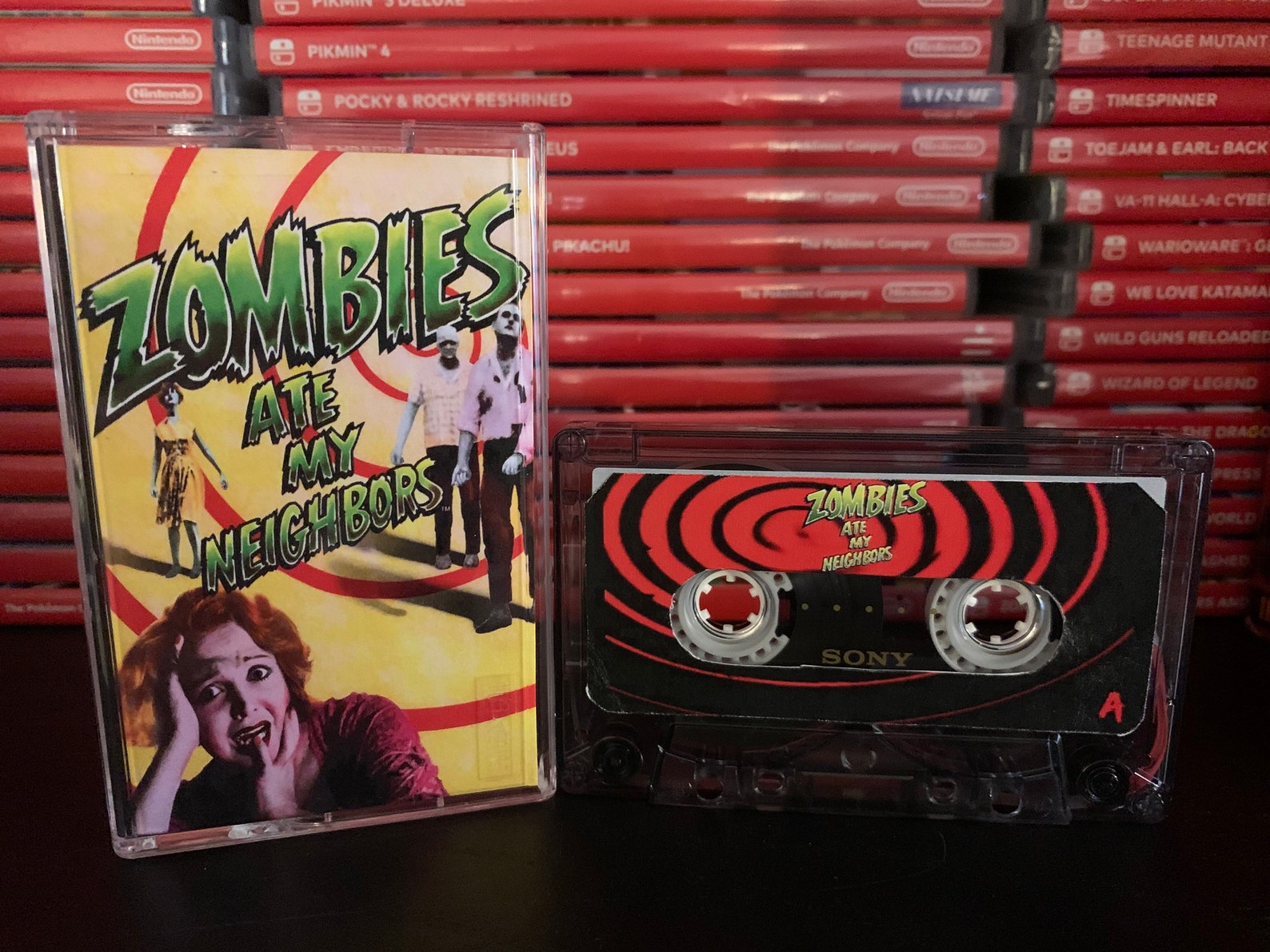 Zombies Ate My Neighbors (1993, Sega Genesis) Custom Cassette Tape for ...