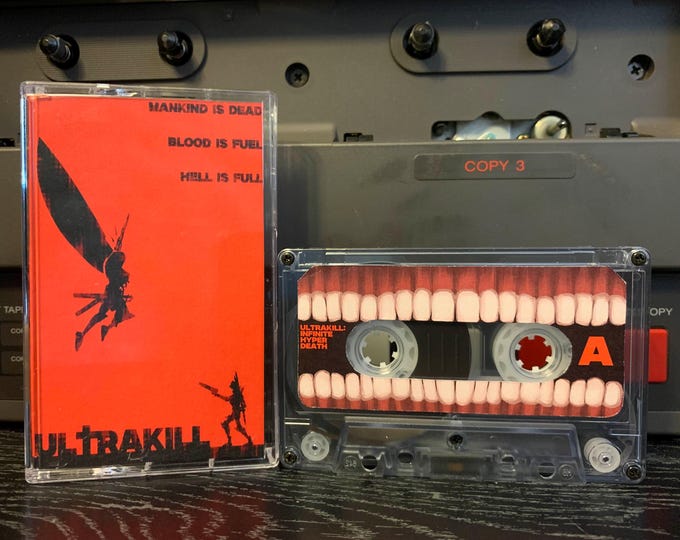 Ultrakill Infinite Hyperdeath (2020) Custom Cassette Tape Display ...