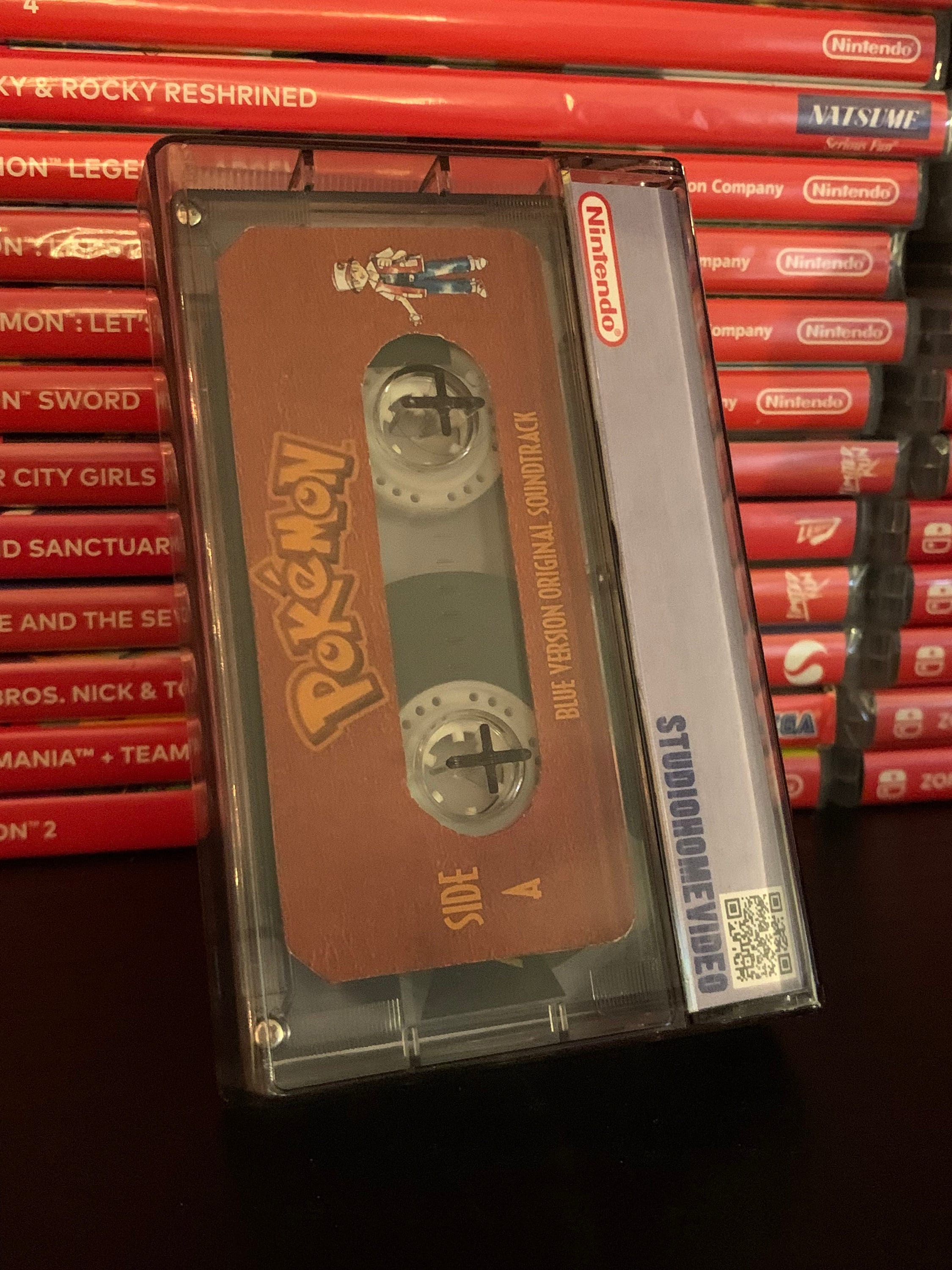 Pokemon Blue (1998, Gameboy) Custom Cassette Tape Fanart Artwork for ...
