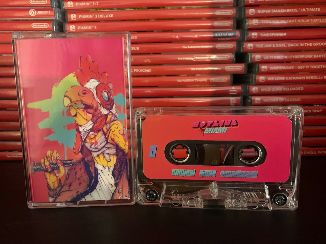 Hotline Miami (2012) Custom Cassette Tape Fanart Artwork for Soundtrack ...