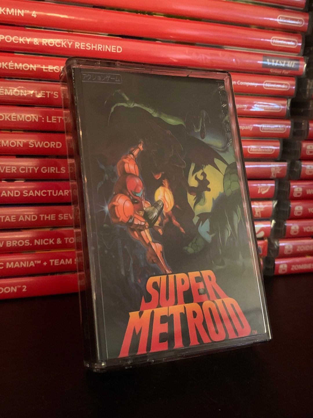 Super Metroid (1993, Super Nintendo SNES) Custom Cassette Tape Artwork ...