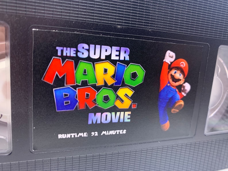 The Super Mario Bros Movie (2023) Custom VHS Tape Convention Copy - Etsy