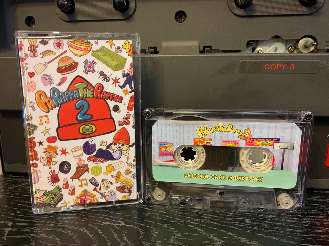 Parappa the Rapper 2 (2002, Playstation 2 PS2) Custom Cassette Tape ...