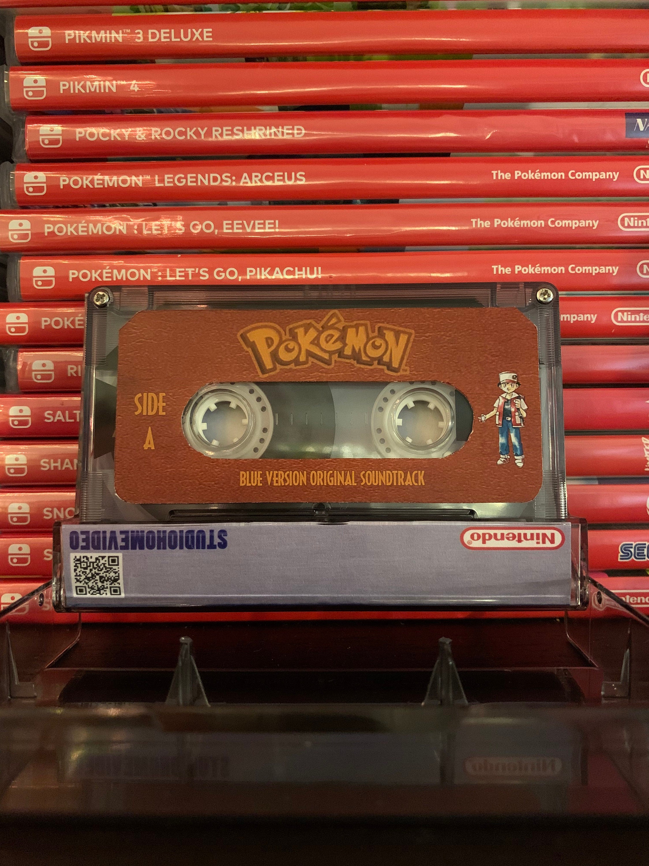 Pokemon Blue (1998, Gameboy) Custom Cassette Tape Fanart Artwork for ...