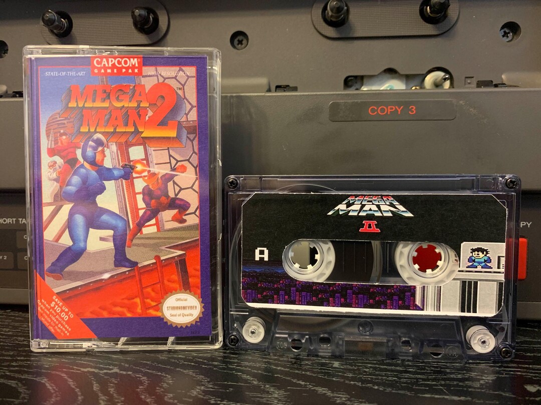 Mega Man 2 (1988, Nintendo NES) Custom Cassette Tape for Soundtrack OST ...