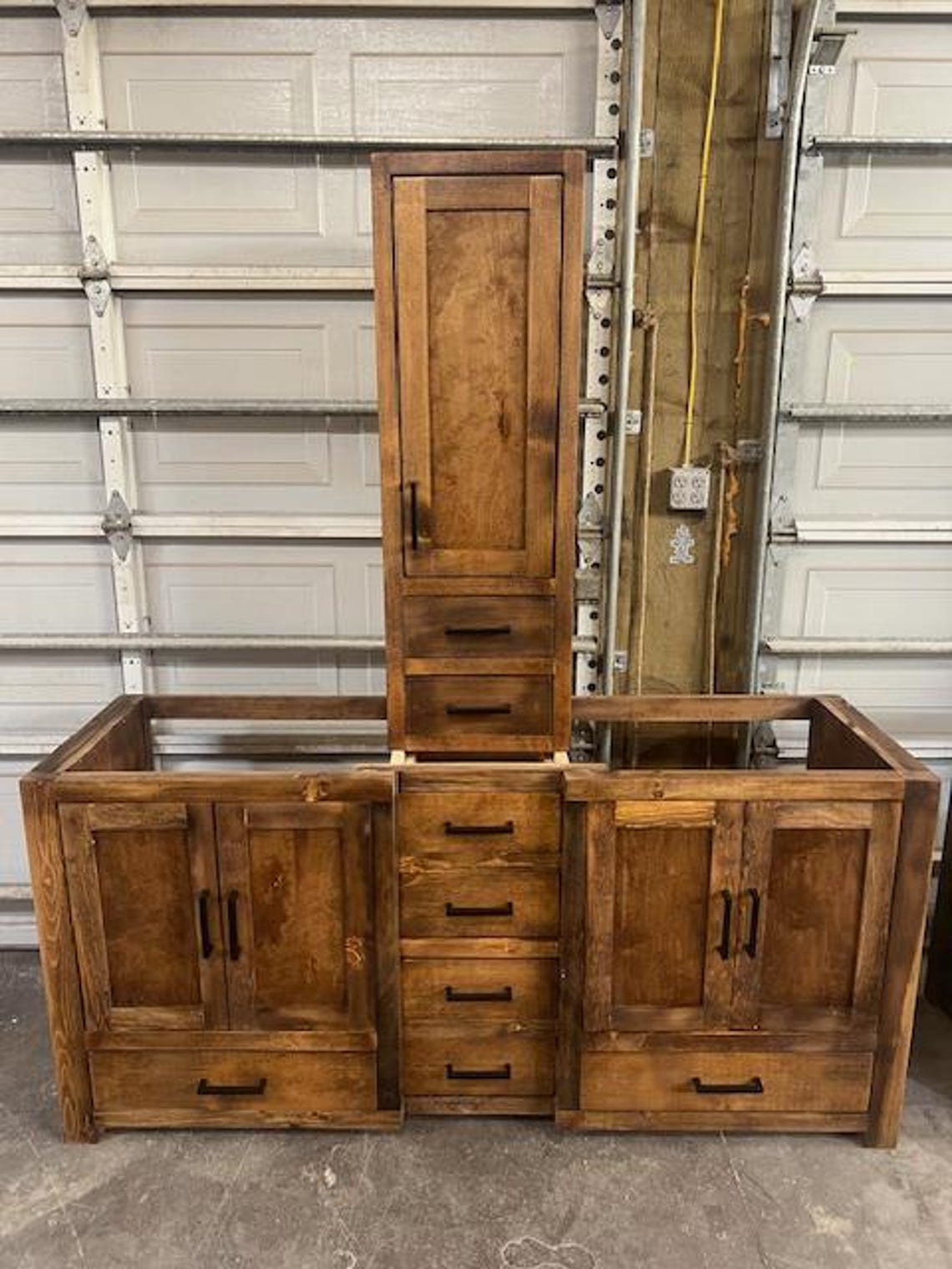 Handmade Solid Wood Bathroom Vanity / Made to Order / Custom / Double ...