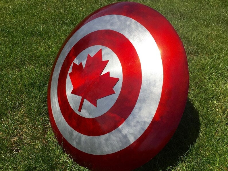 Captain Canada Shield-metal Prop Replica, Marvel Captain Canada Cosplay ...