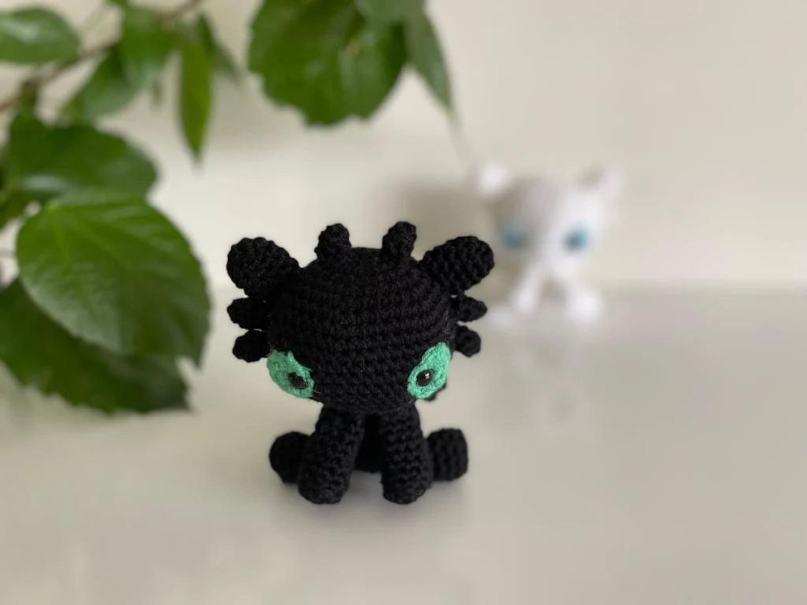 Toothless Dragon Handmade Crochet Plush, Toothless Dragon Plushie ...