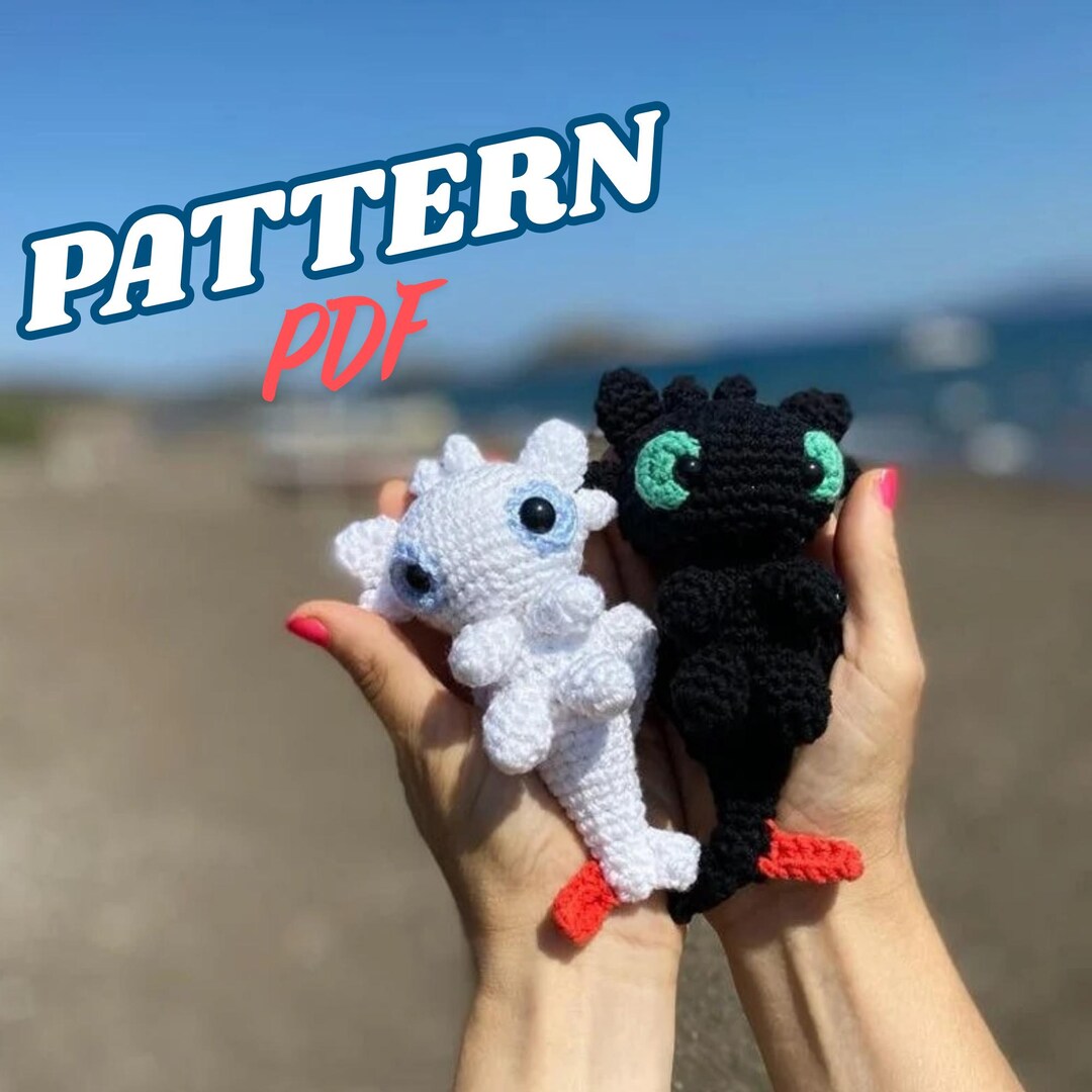 Amigurumi Pattern, Toothless Pattern, Toothless Dragon, Toothless ...