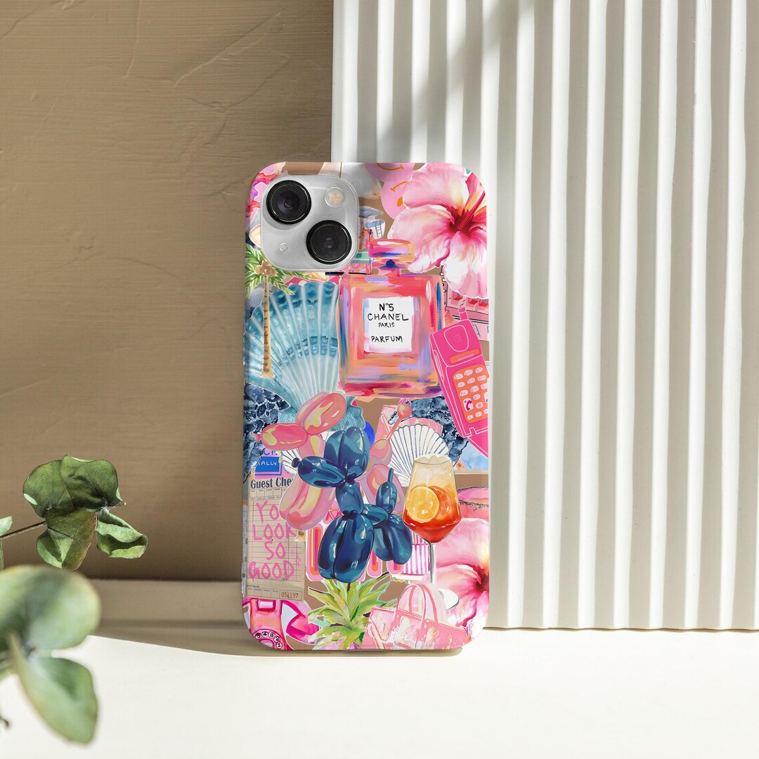 Collage Coquette Preppy Aesthetic Cute Pink Phone Case for iPhone 16 15 ...