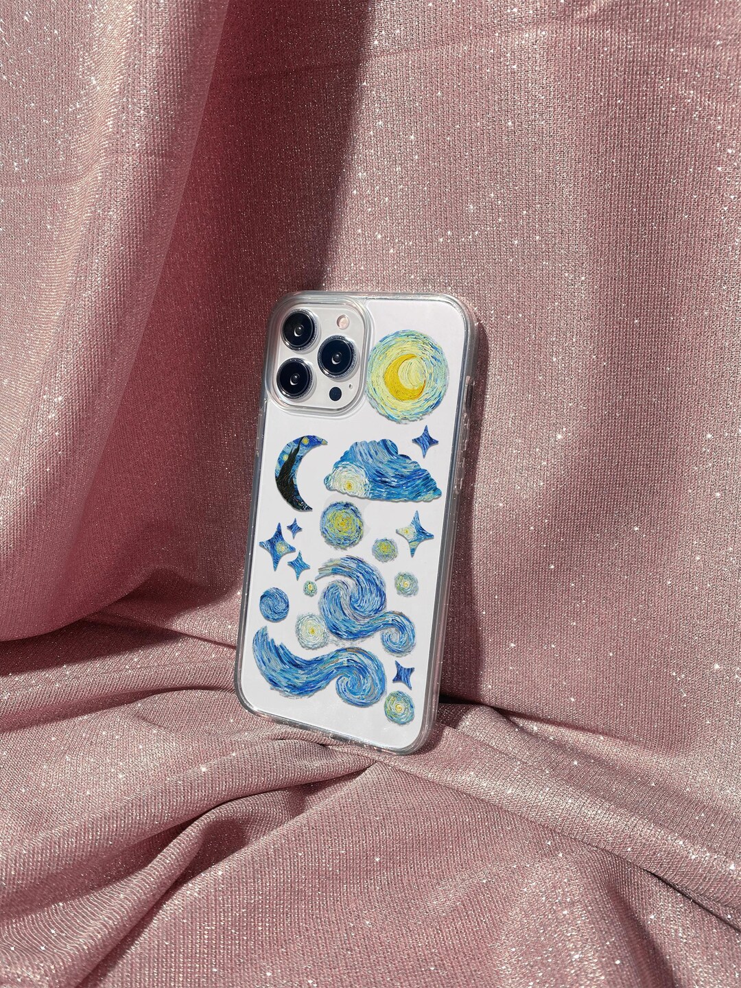 Starry Night Van Gogh Clear Phone Case C0045 - Etsy