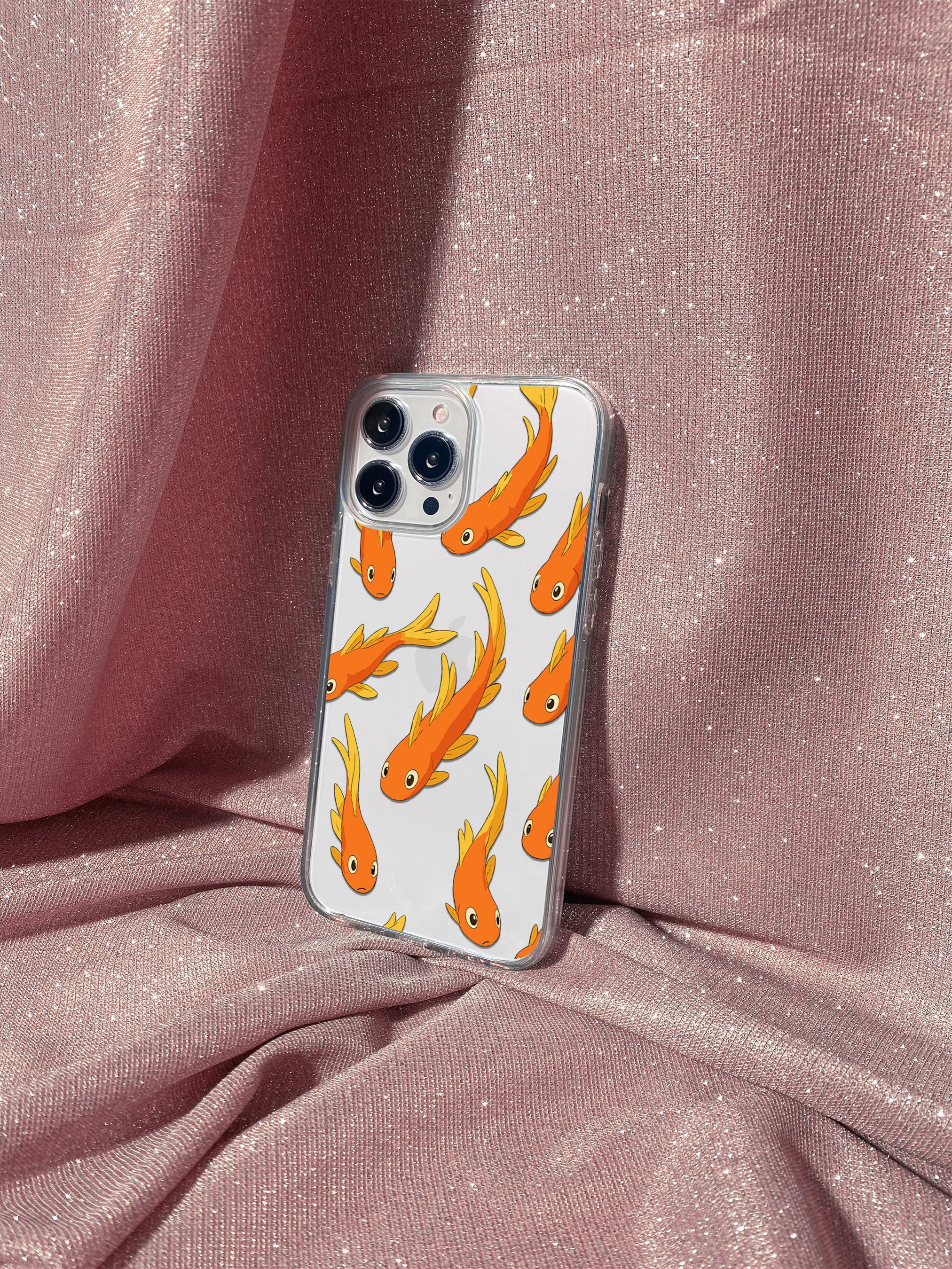 Anime Koi Fish Clear Phone Case: Retro Japanese iPhone Samsung Cover - Etsy