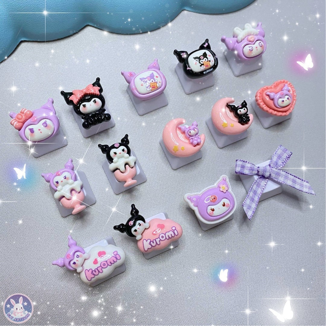 NEW!! Cute Kuromi Edition Bunny Set up Gaming Keys Rabbit Kawaii Cute ...
