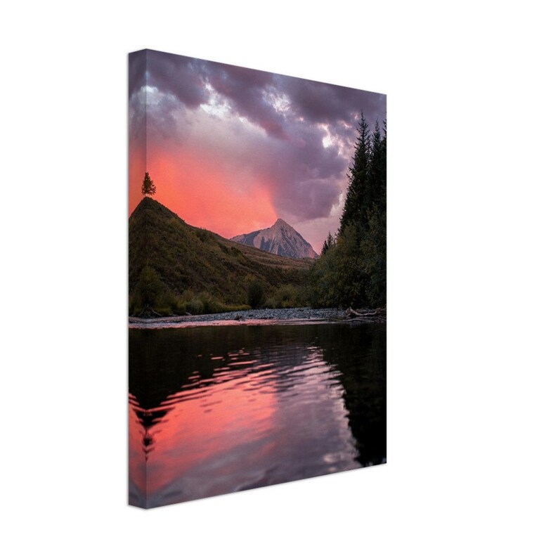 Crested Butte Photo | Mt. CB at Sunset - Etsy