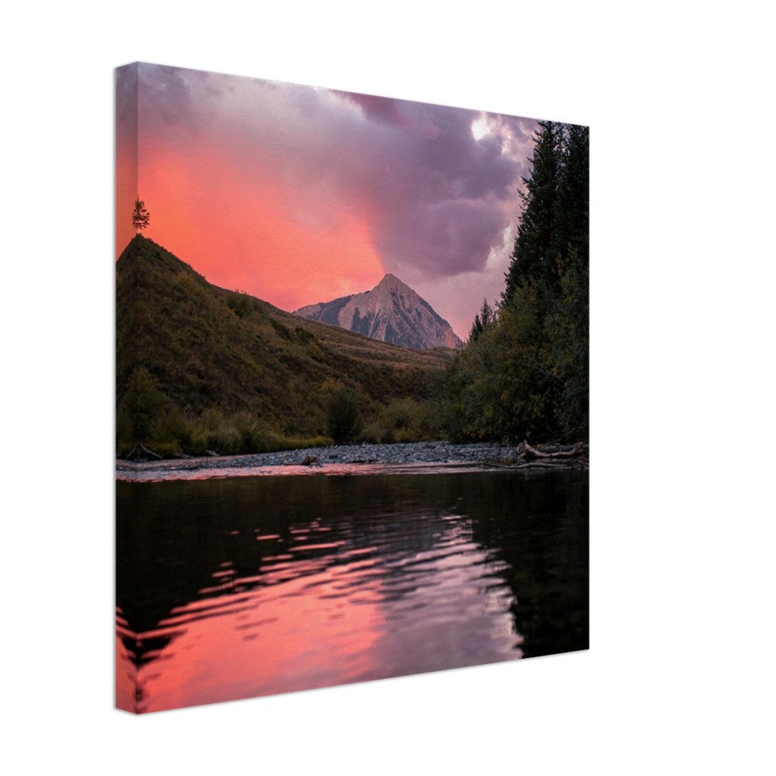 Crested Butte Photo | Mt. CB at Sunset - Etsy