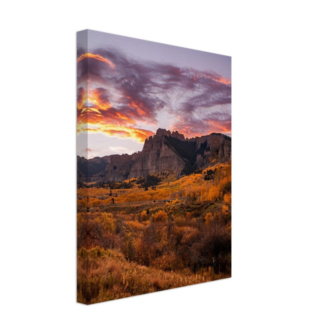 Crested Butte Photo | Sunset Above Mill Creek - Etsy
