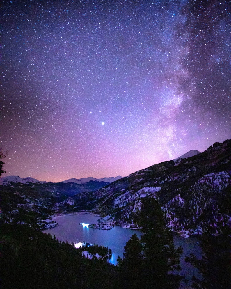 Colorado Star Photo | Milky Way Above Lake City - Etsy