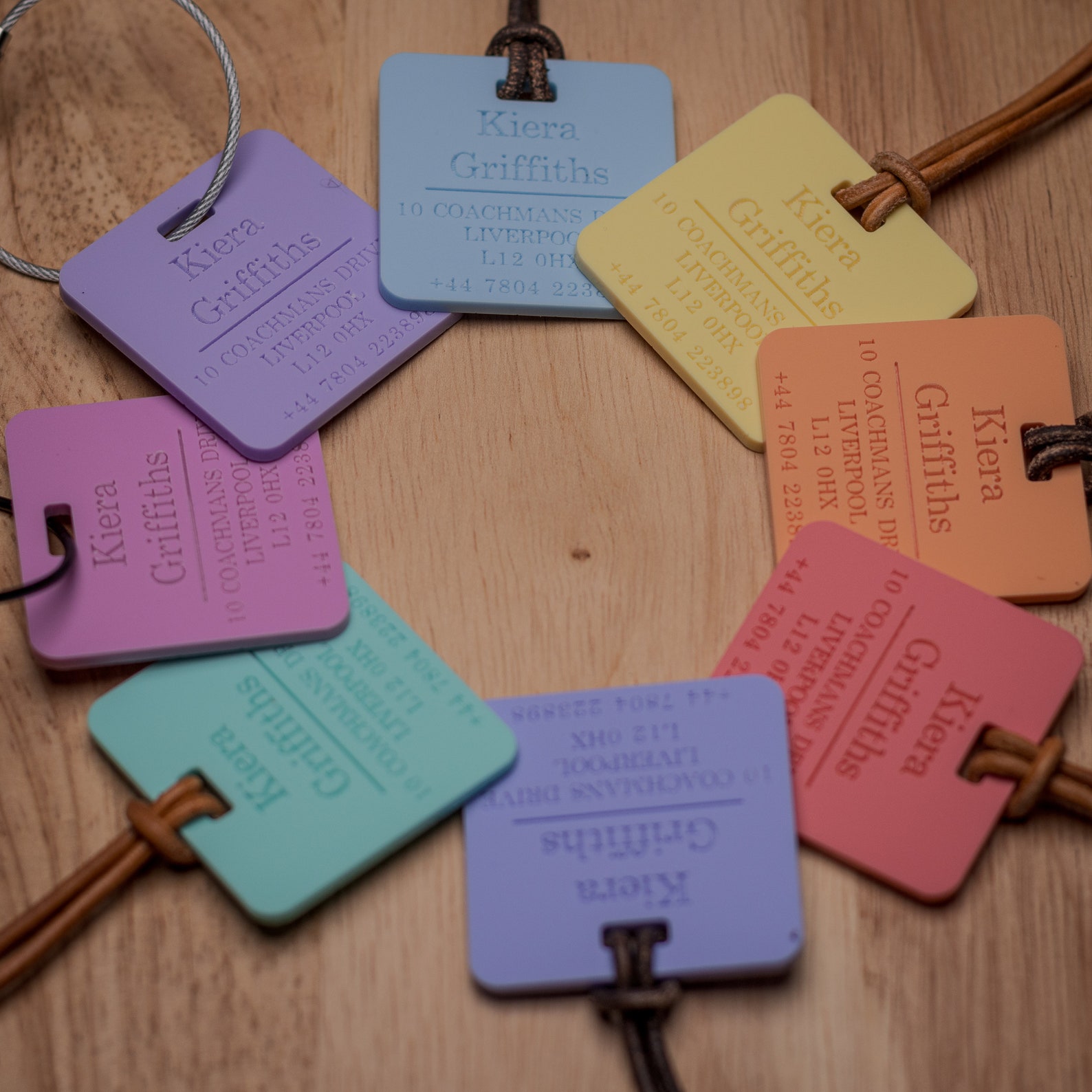 Personalised Luggage Tags Custom Engraved Luggage Tags Suitcase Bag Tag ...